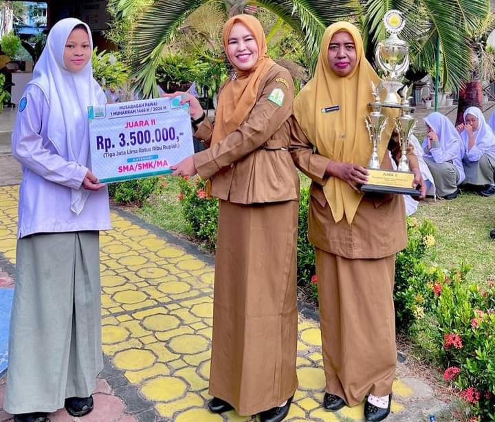 Kepala sekolah menyebutkan, tim pawai Muharram dari SMK Negeri 5 Telkom ...