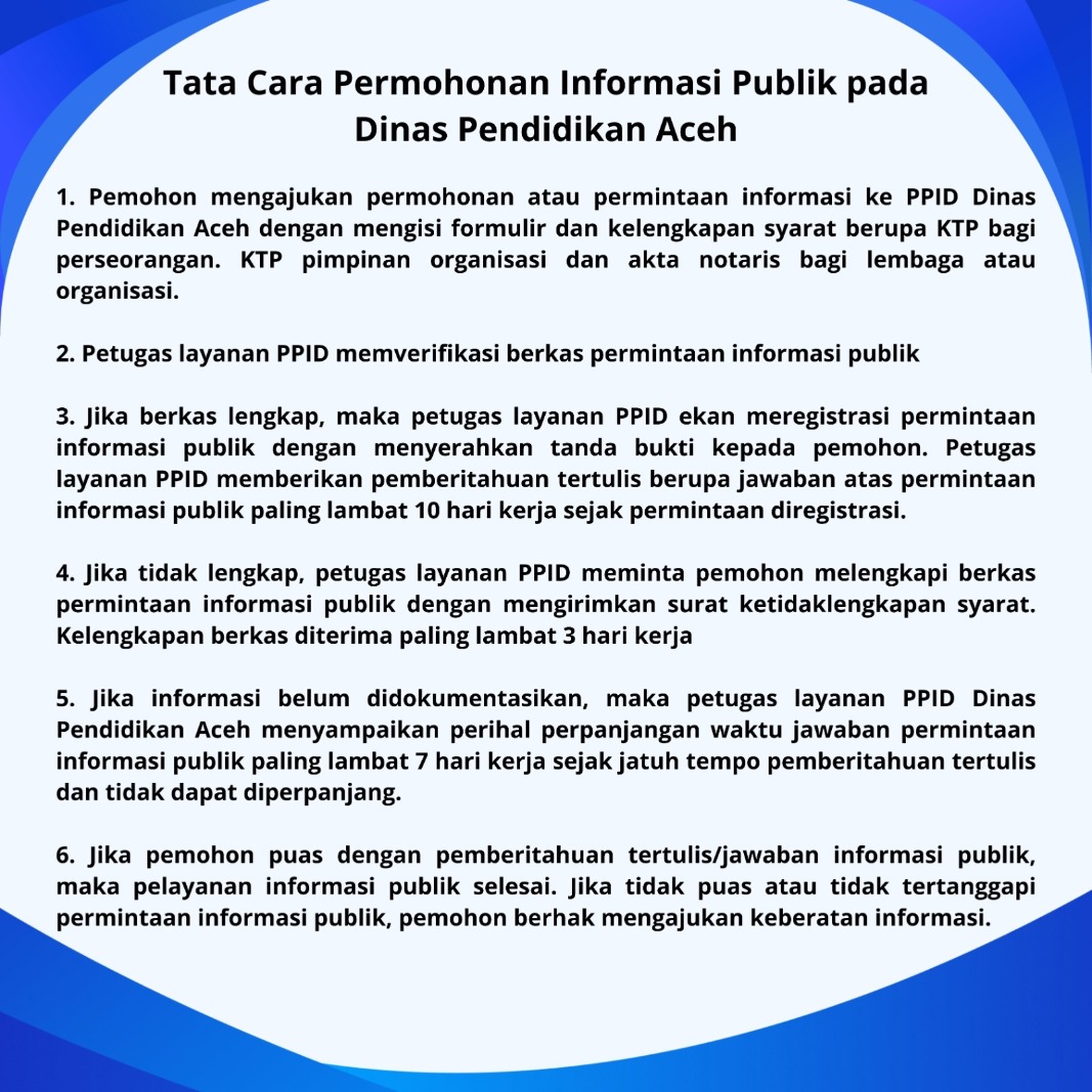 Adapun hak-hak bagi pemohon informasi berdasarkan Undang-undang Keterbukaan Informasi Publik No ...
